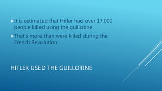 The guillotine | PPTX | First Aid | Injuries