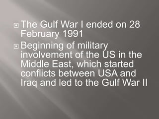 The gulf war I powerpoint esitlus | PPTX