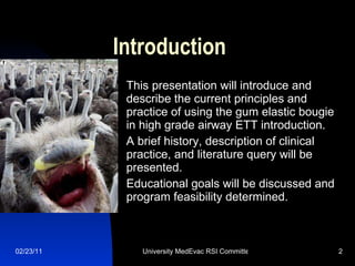 The Gum Elastic Bougie As An Alternative Ett2 | PPT