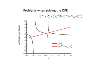 The gw method in quantum chemistry | PDF | Chemistry | Science