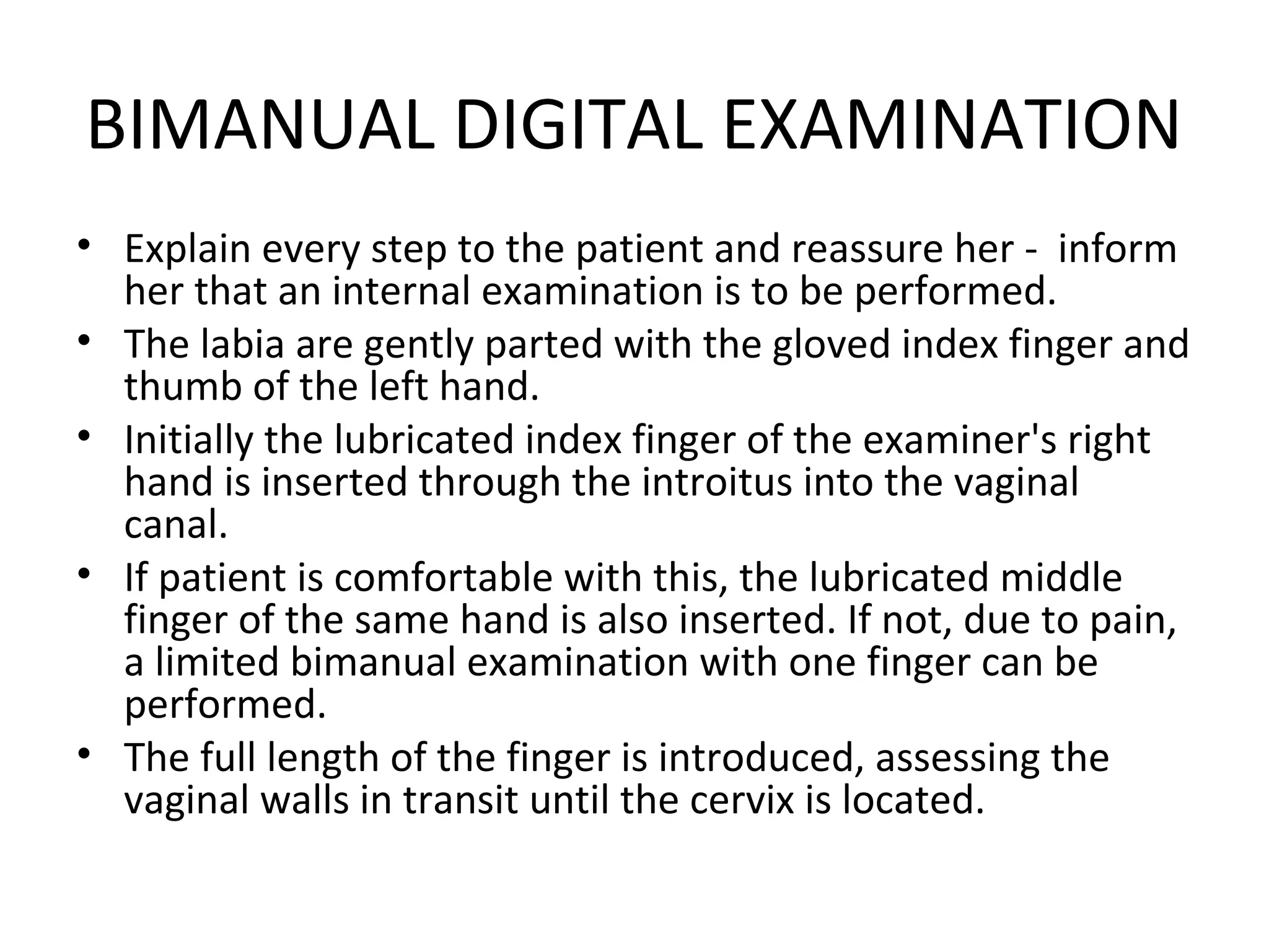 The gynaecological examination ppt | PPT