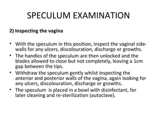 The gynaecological examination ppt | PPT