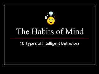 The habits of mind pdf | PPT