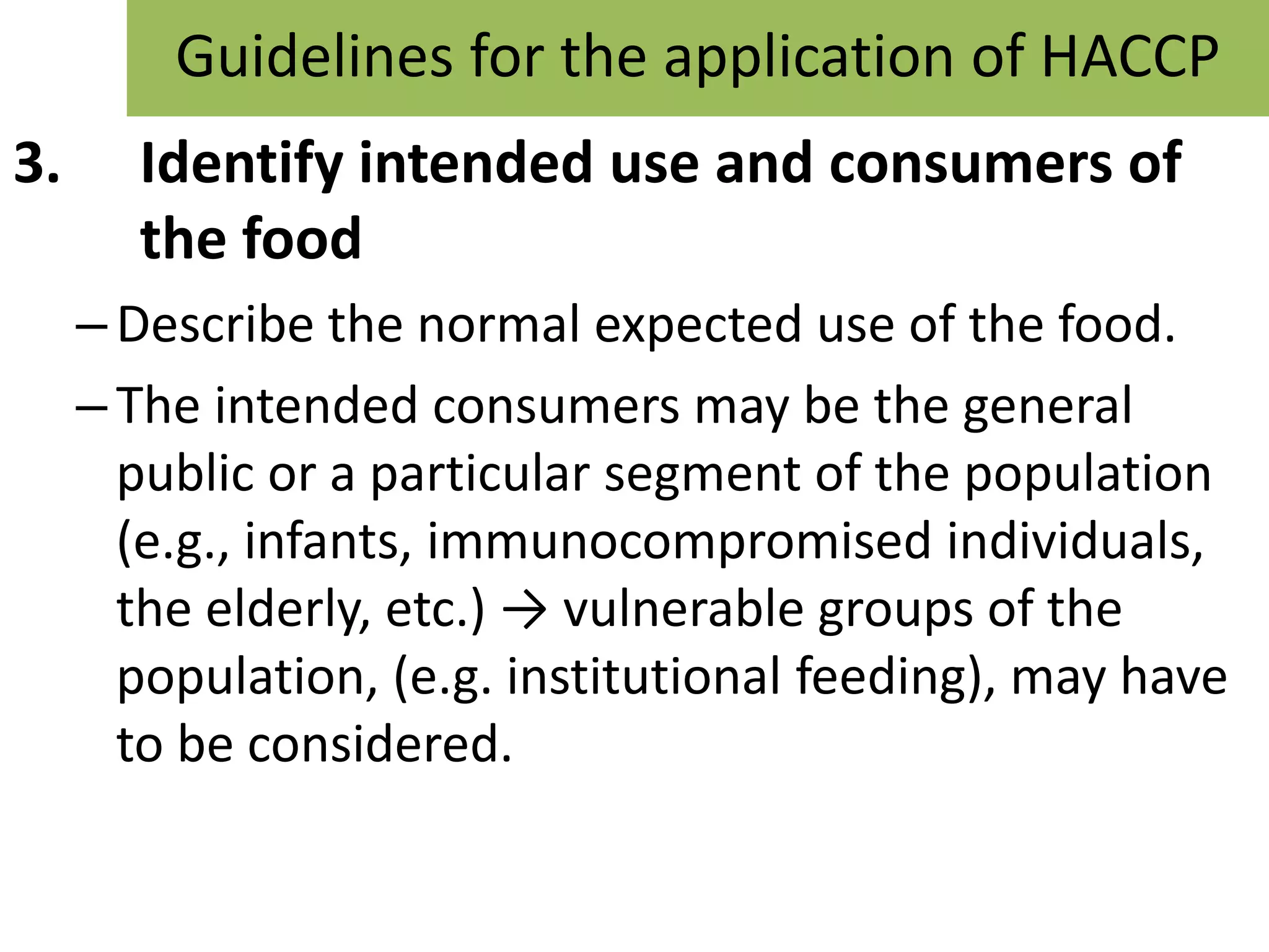 The haccp system and application | PPTX