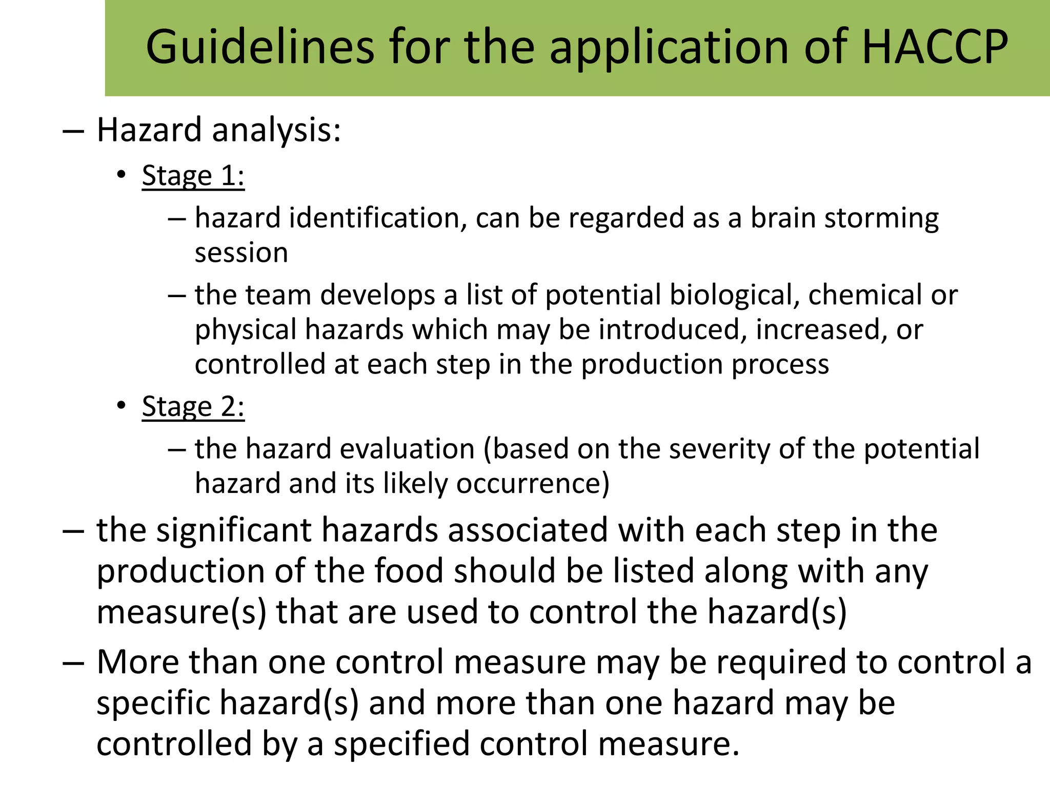 The haccp system and application | PPTX