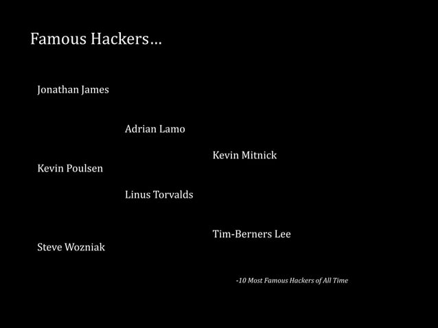 The Hacker Perspective | PPTX | Technology & Computing