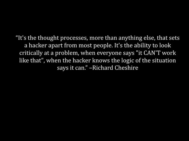 The Hacker Perspective | PPTX | Technology & Computing