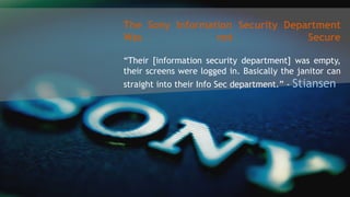 The Hack of the Century - Sony Hack | PPTX