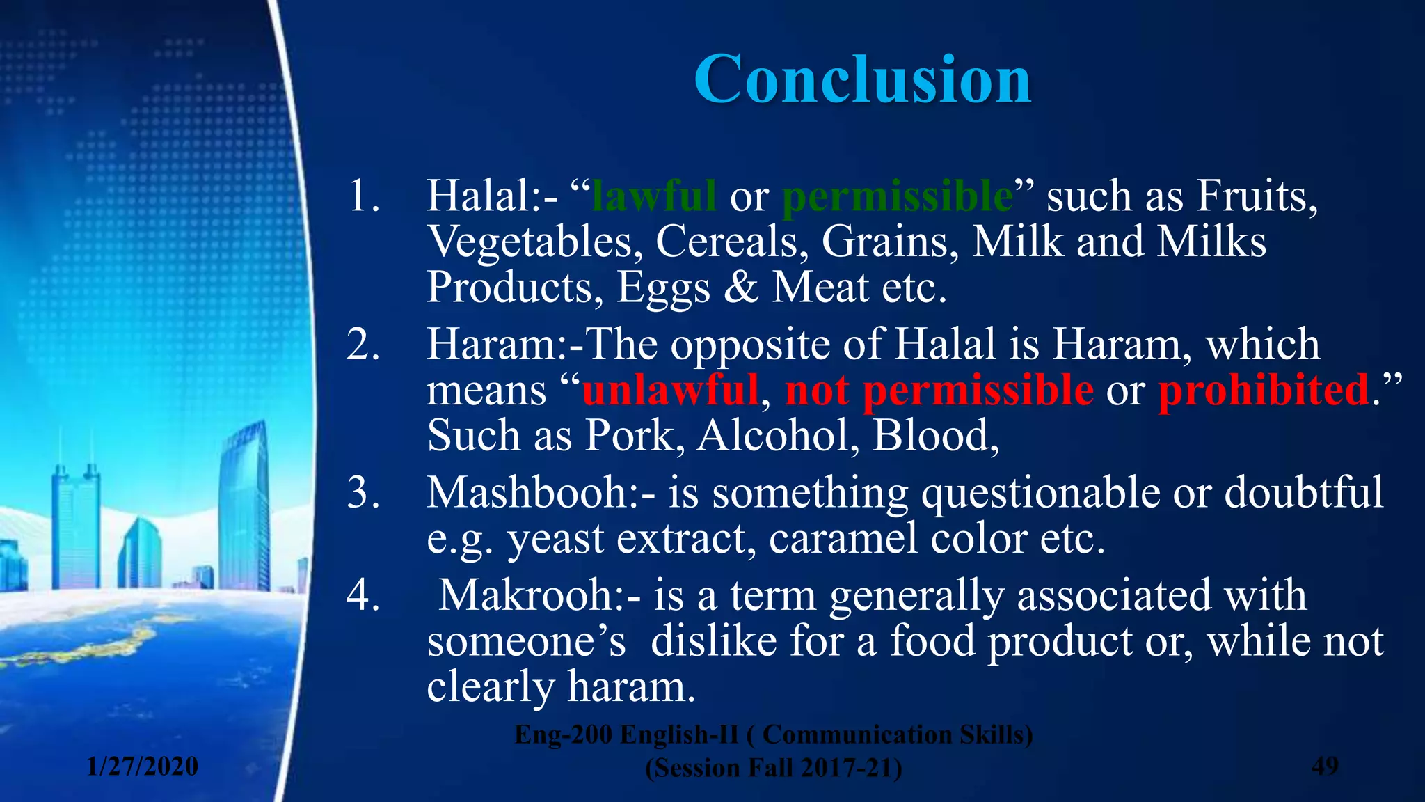 The halal food consumption in the world | PPT