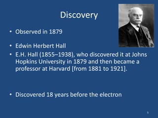 The Hall Effects.ppt..................... | PPT