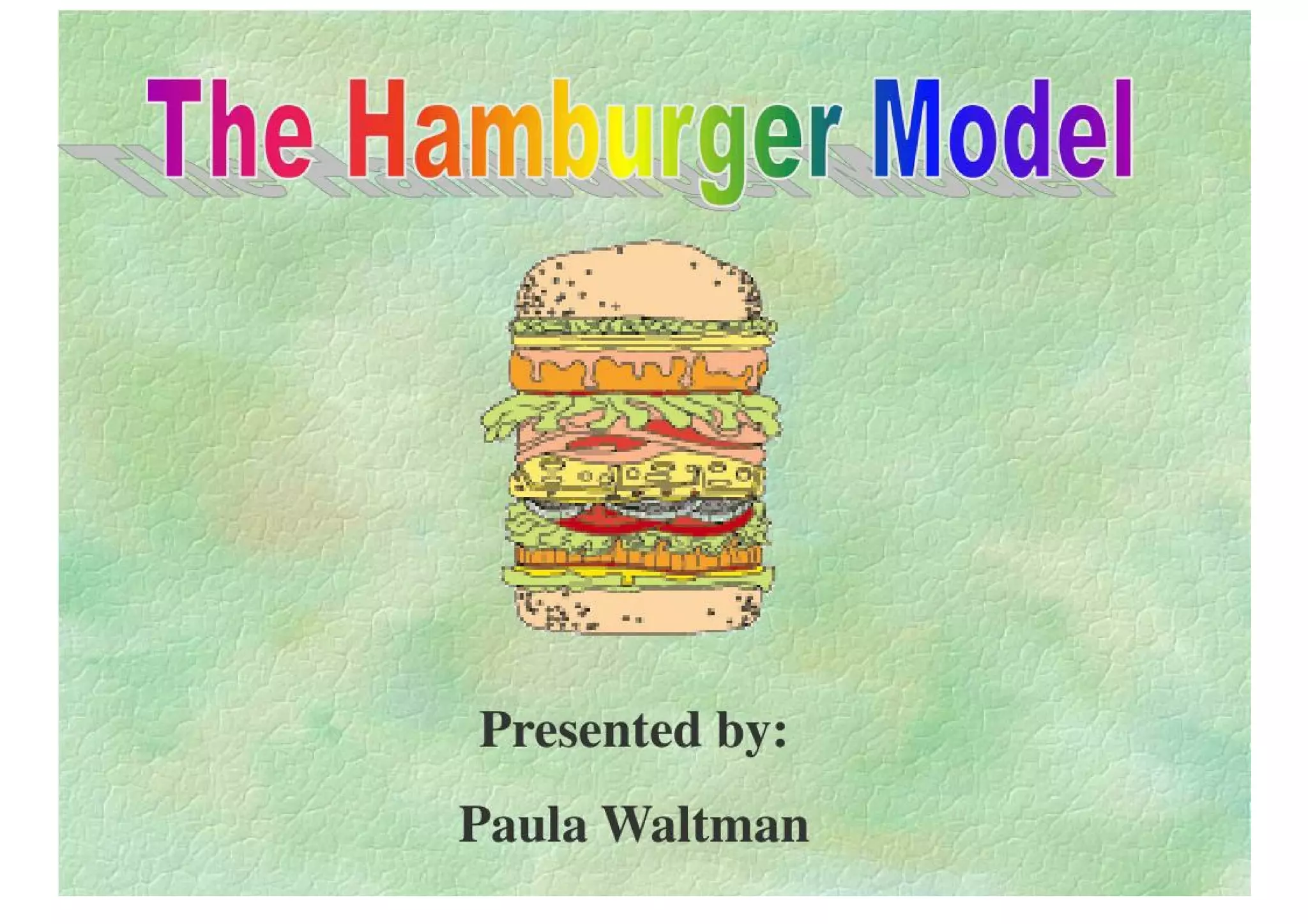 The Hamburger Model | PDF
