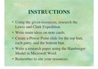 The Hamburger Model | PPT