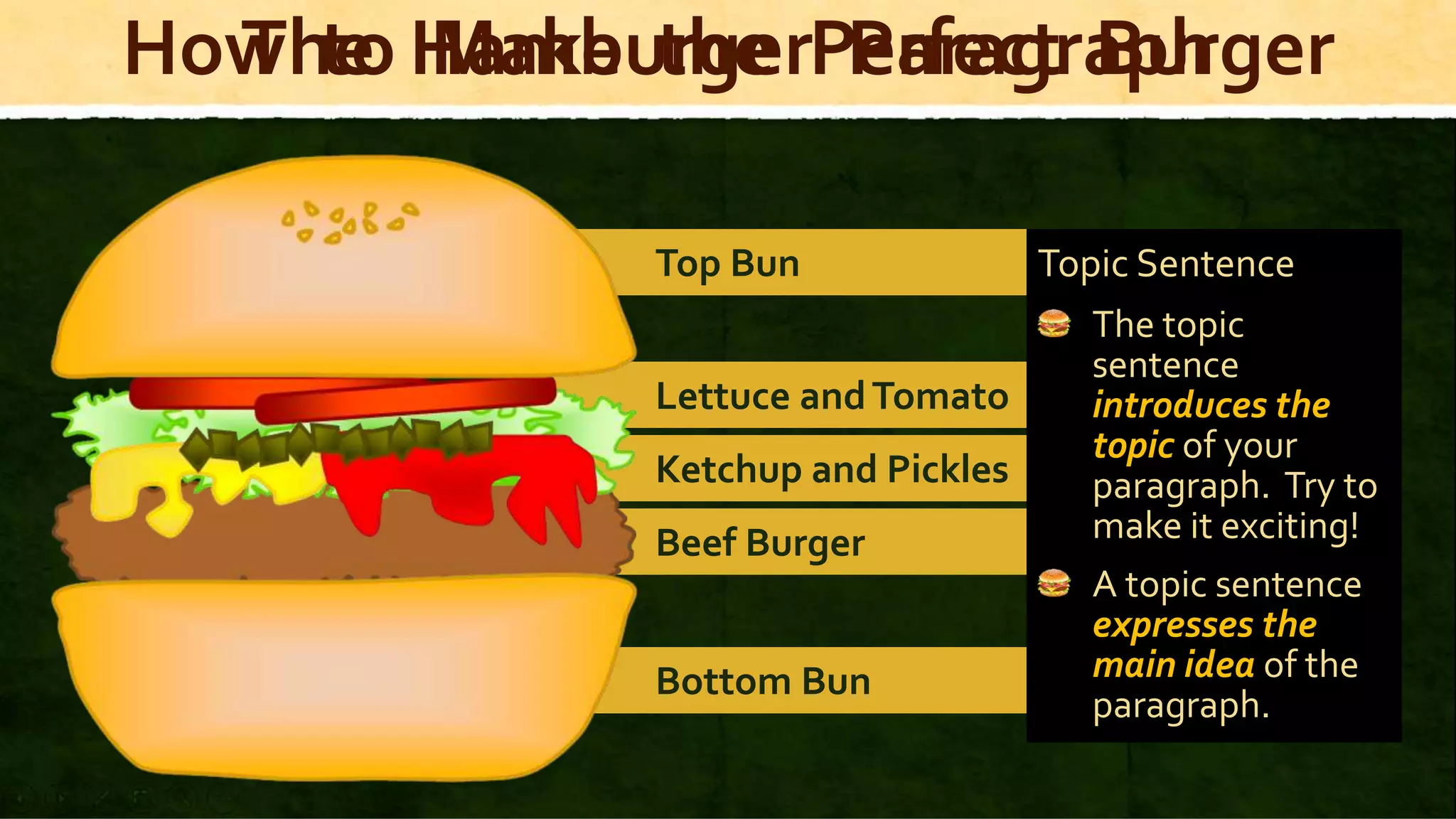 The Hamburger Paragraph | PPTX
