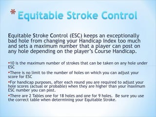 The Handicap System - Presented by Linda Salmon | PPT