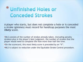 The Handicap System - Presented by Linda Salmon | PPT