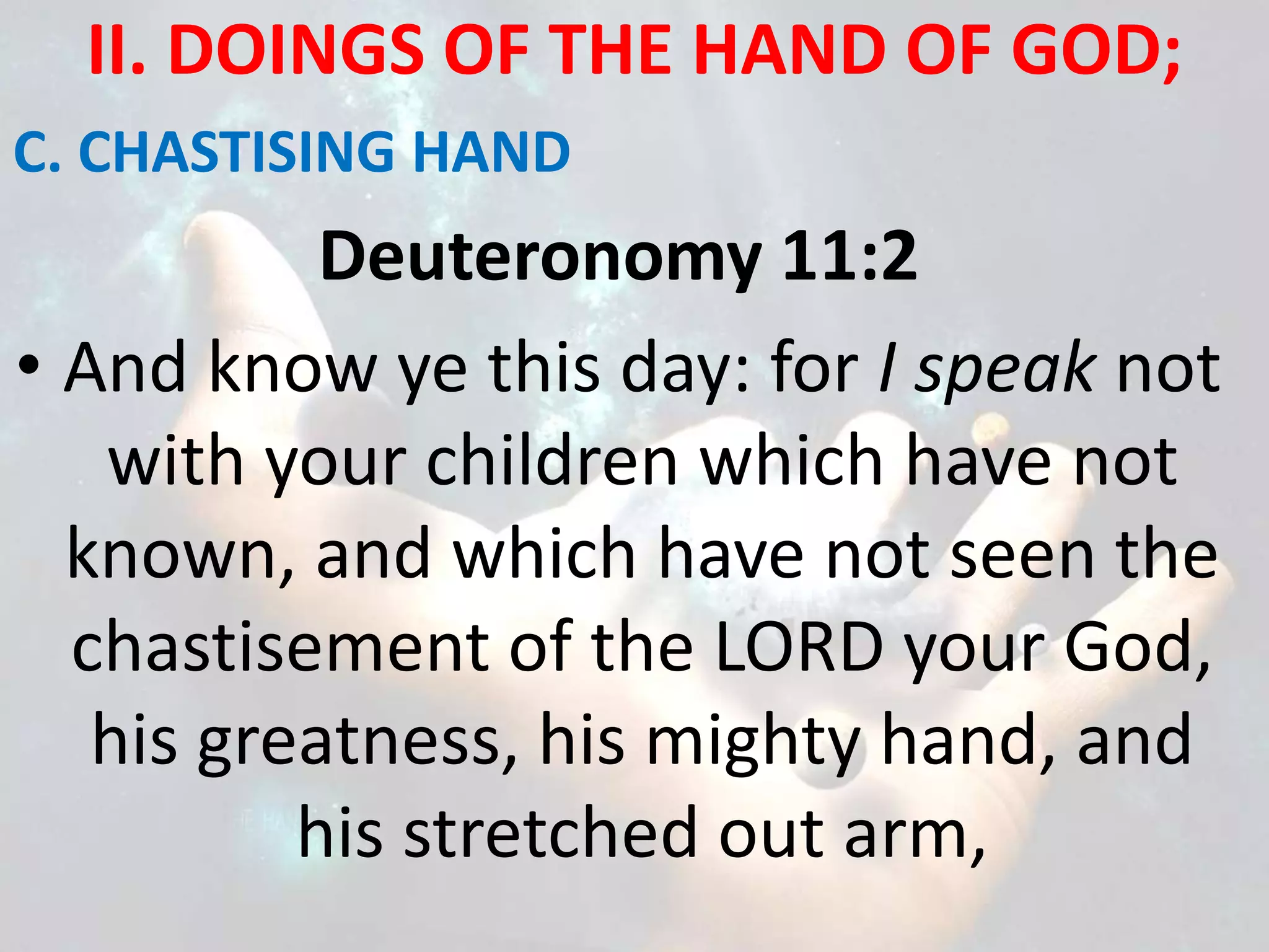 THE HAND OF GOD | PPTX