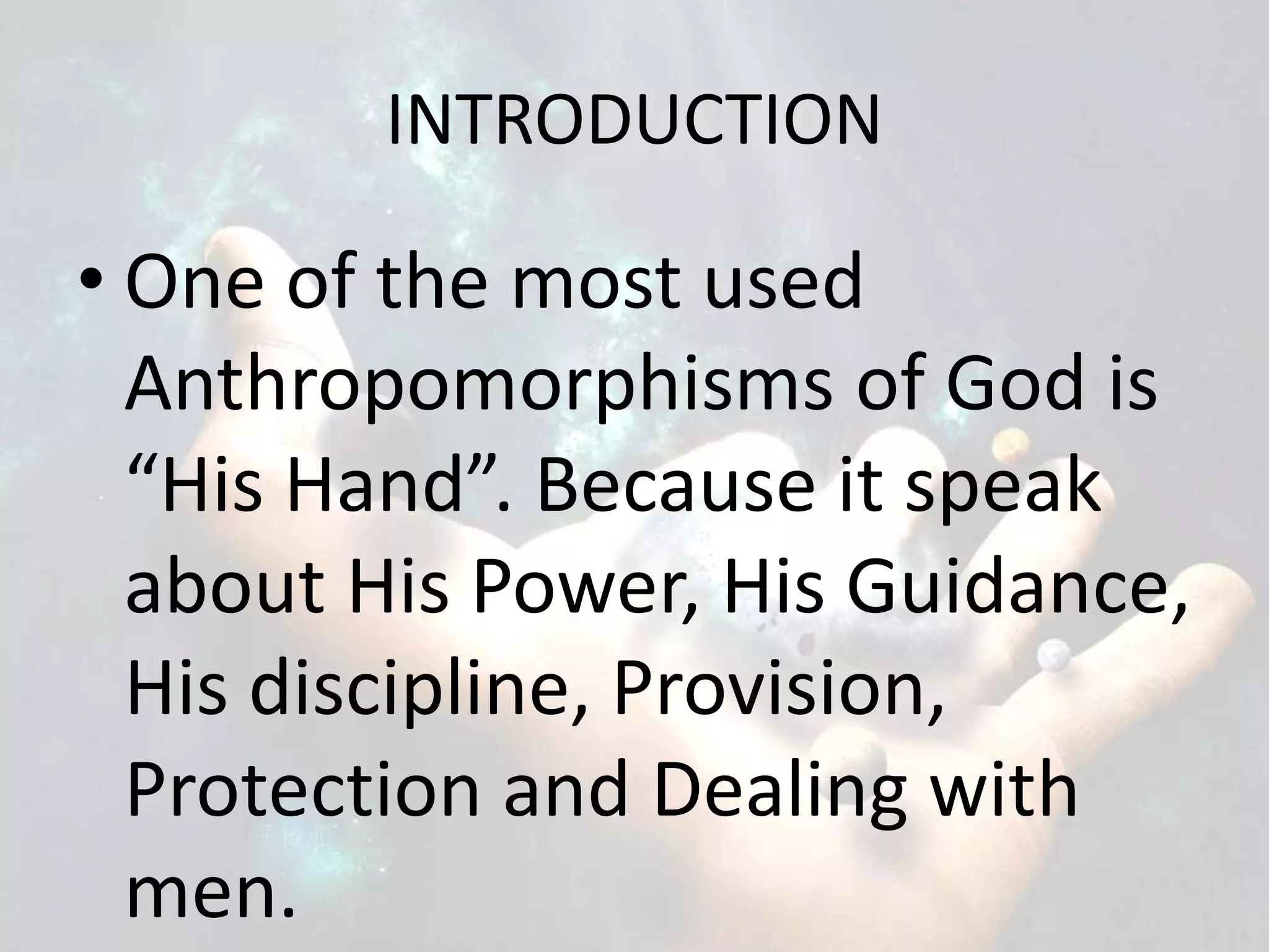 THE HAND OF GOD | PPTX