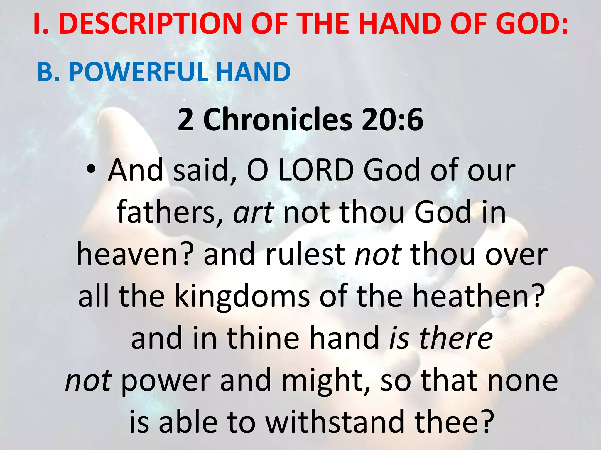 THE HAND OF GOD | PPTX