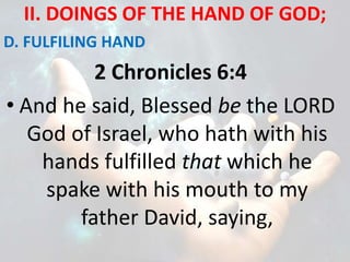 THE HAND OF GOD | PPTX