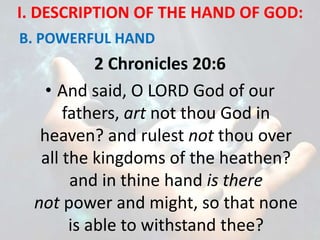THE HAND OF GOD | PPTX