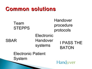The Handover Toolbox | PPT
