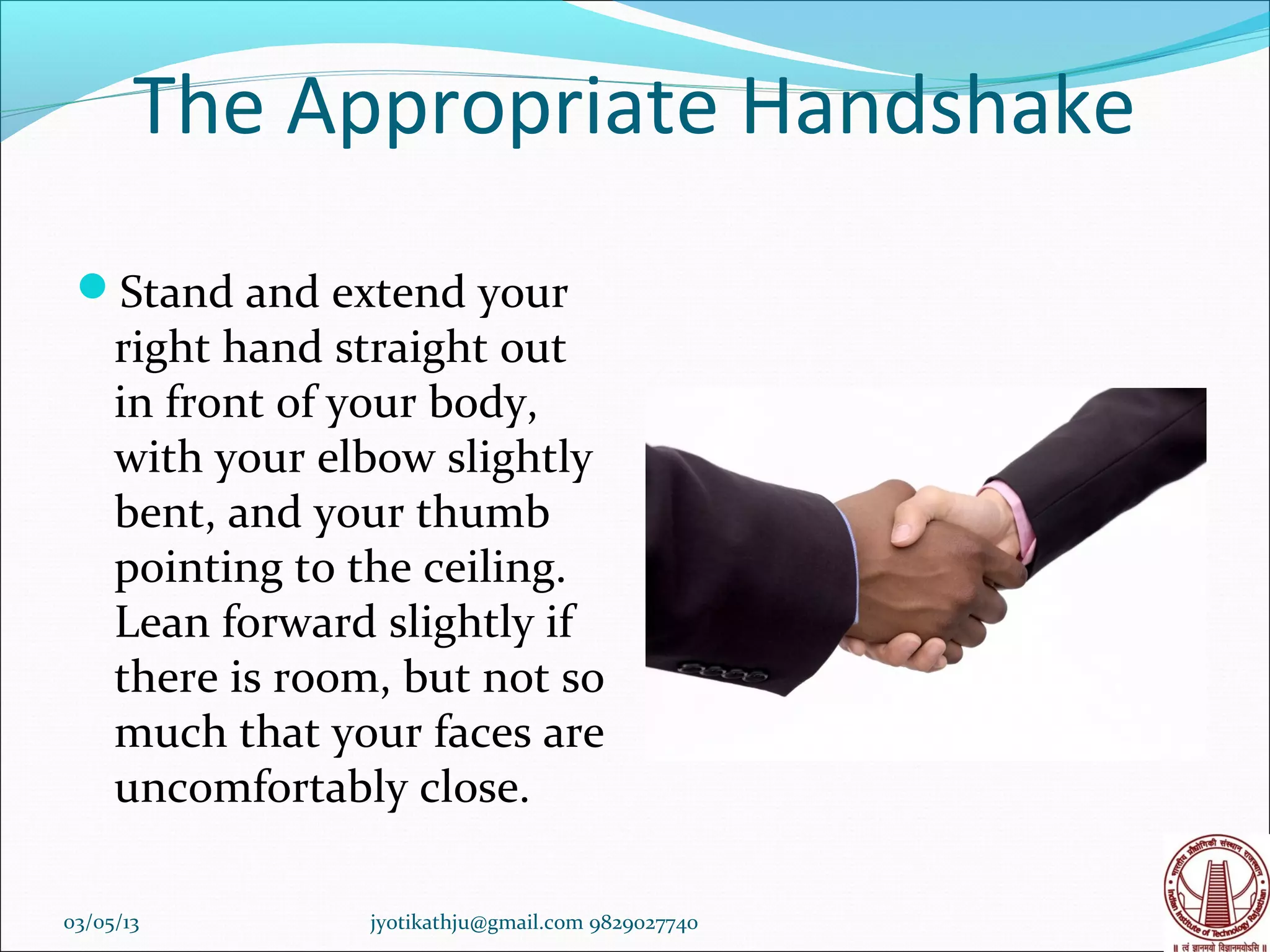 The handshake | PPT