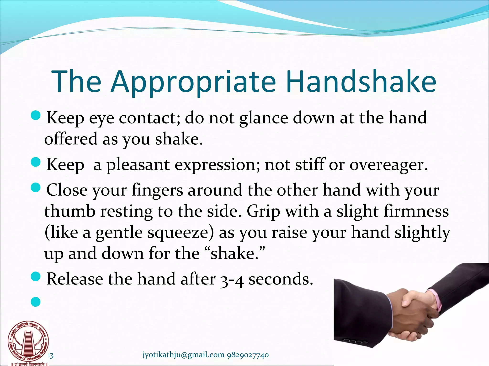 The handshake | PPT