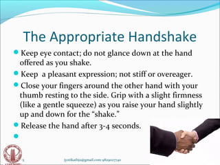 The handshake | PPT
