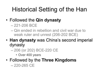The Han Dynasty of China PowerPoint.ppt