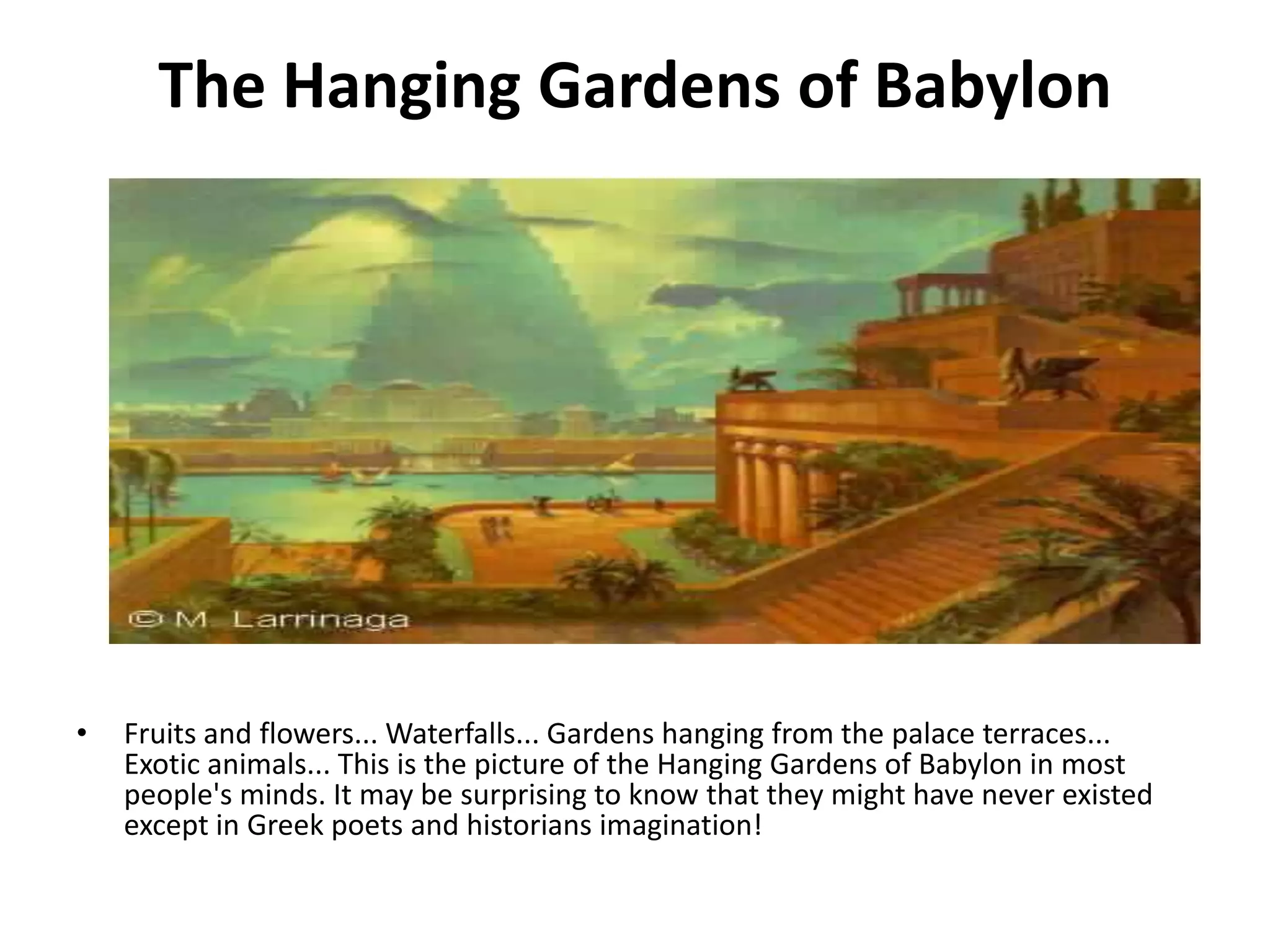 The Hanging Gardens Of Babylon[1] | PPTX