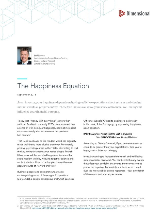 The happiness equation | PDF