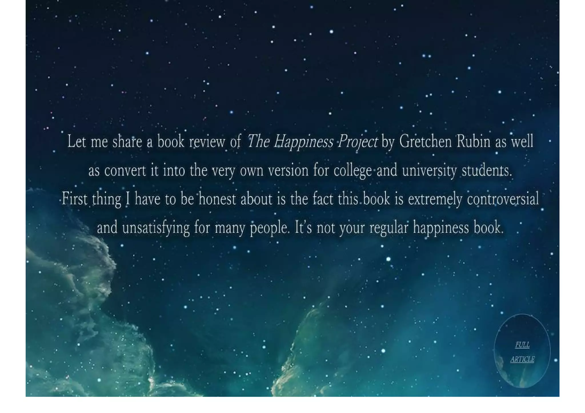 The Happiness Project | PDF