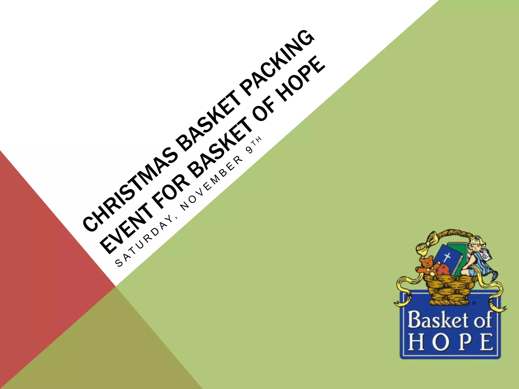 The happy helpers basket of hope-3434 | PPTX