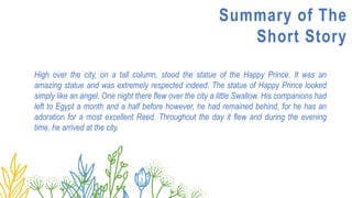 The Analysis of a Short story by Oscar Wilde: The Happy Prince | PPTX