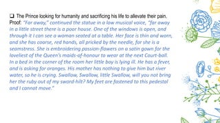 The Analysis of a Short story by Oscar Wilde: The Happy Prince | PPTX