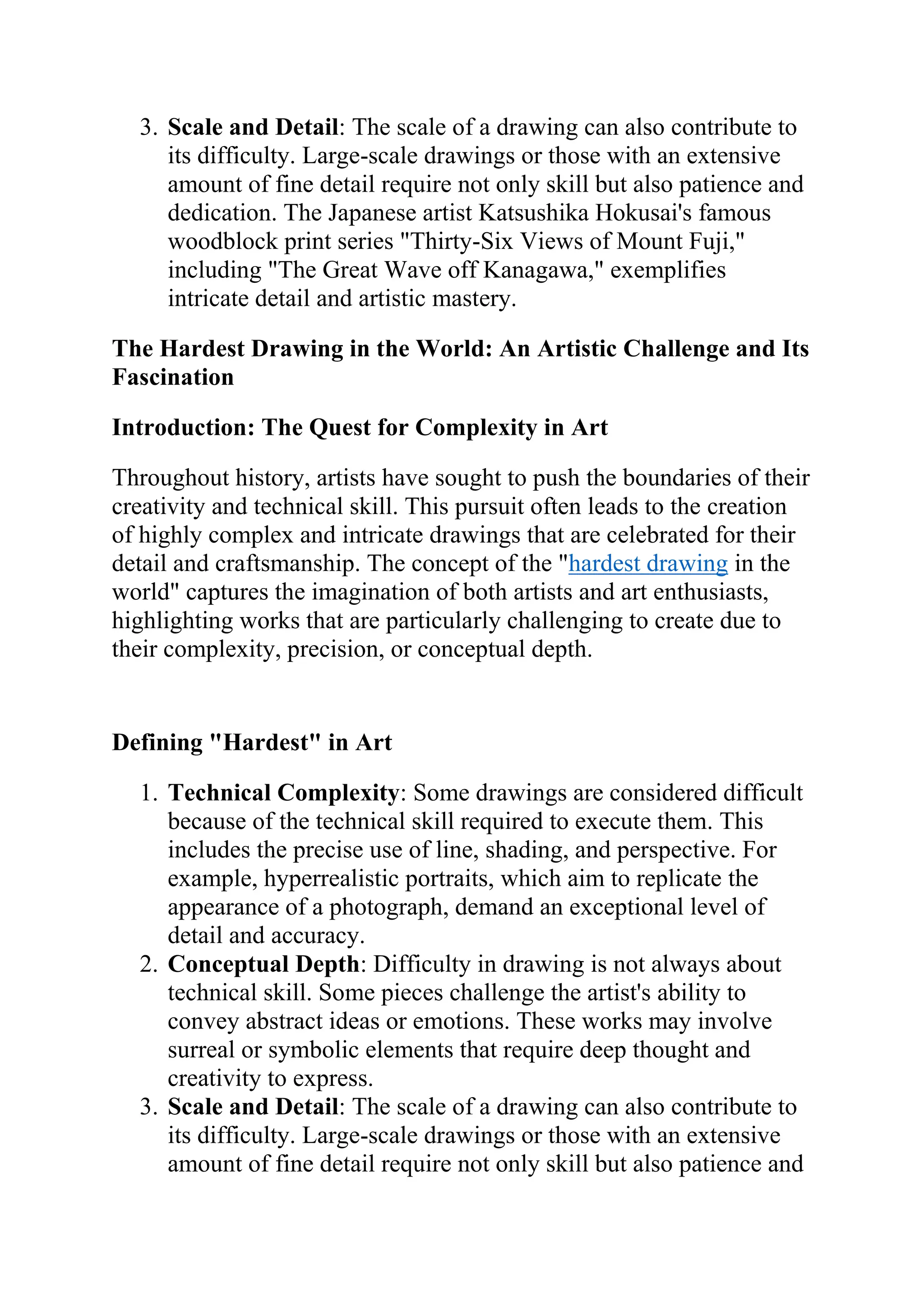 The Hardest Drawing in the World. bsybeedesignpd | PDF