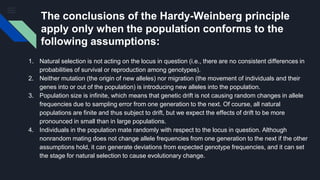 The hardy weinberg principle | PPTX