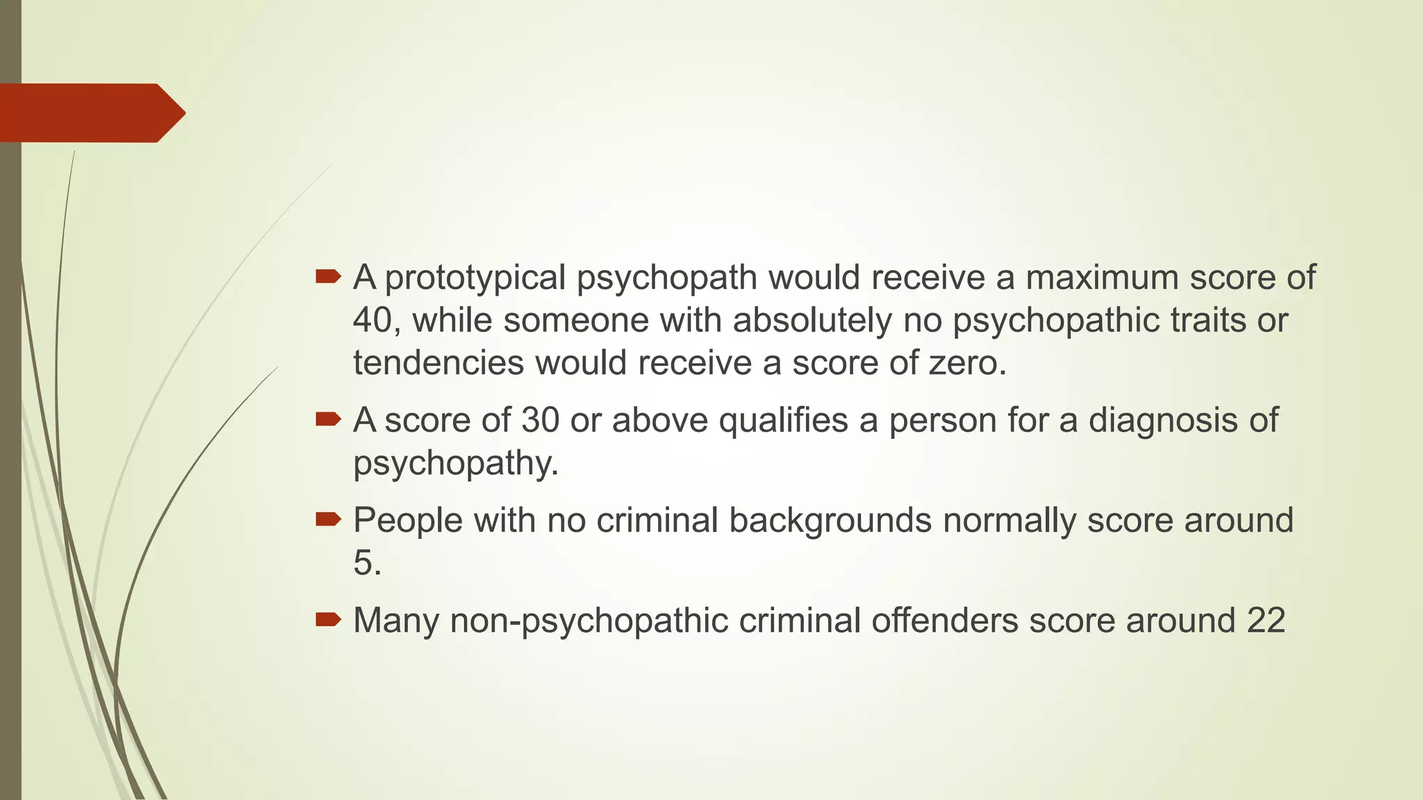 The hare psychopathy checklist | PPTX