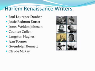 The Harlem Renaissance | PPTX