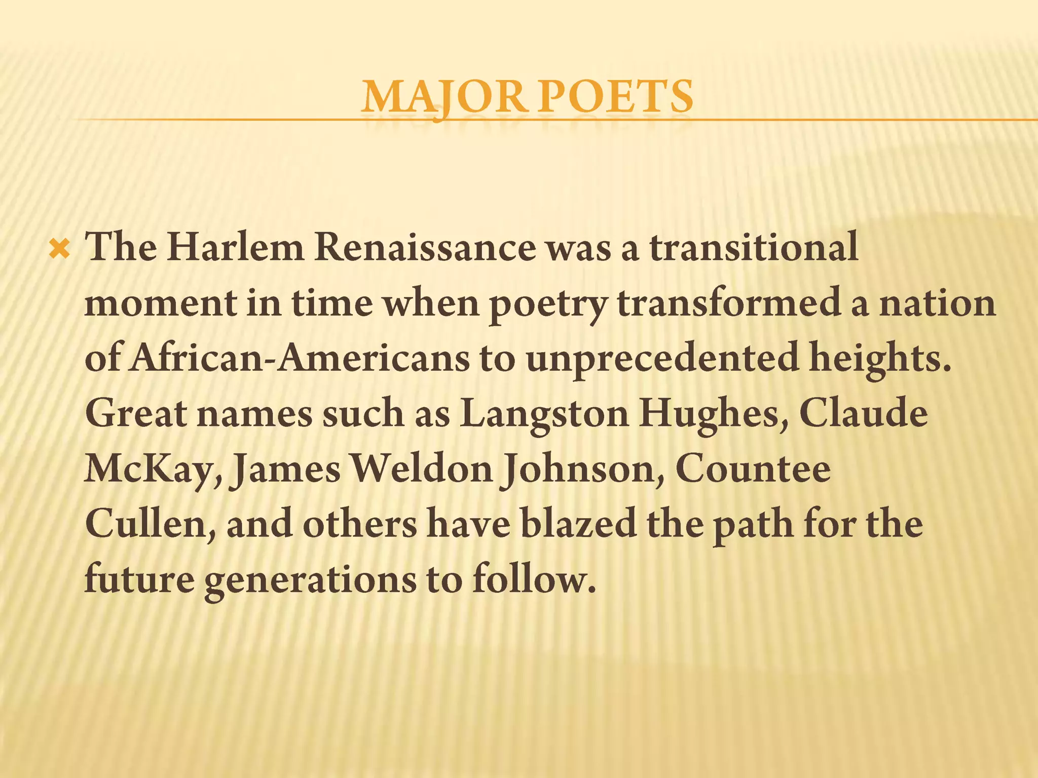 The harlem renaissance | PPTX