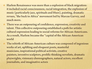 The harlem renaissance | PPTX