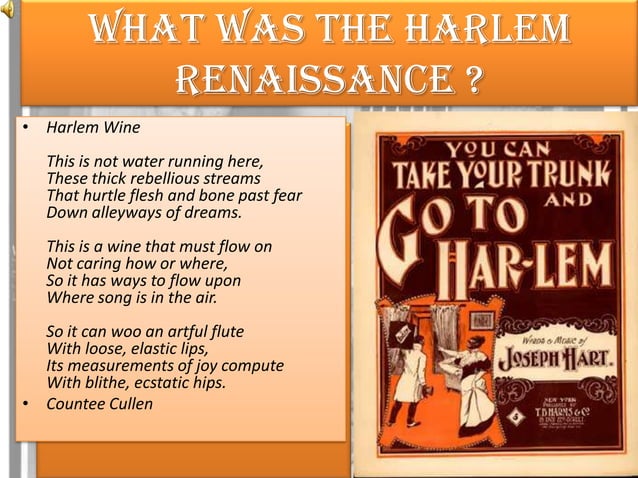 The harlem renaissance | PPT