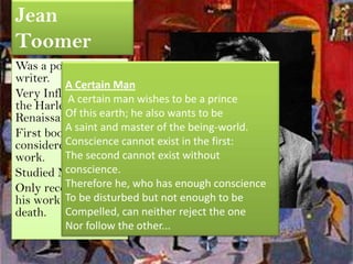 The harlem renaissance | PPT