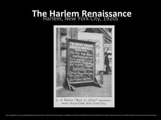 The Harlem Renaissance | PPT | Jazz | Music