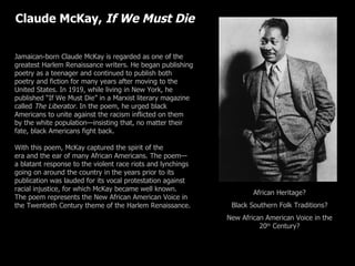 The Harlem Renaissance | PPT | Jazz | Music