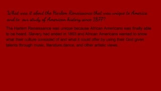 The harlem renaissance | PPT
