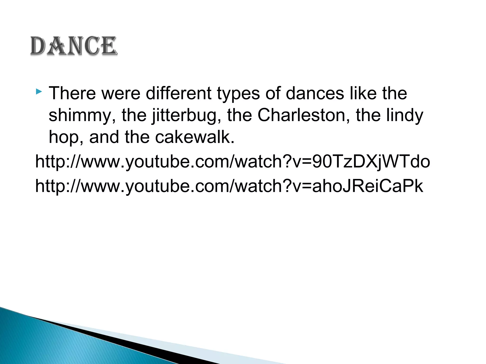 The Harlem Renaissance Dance | PPT