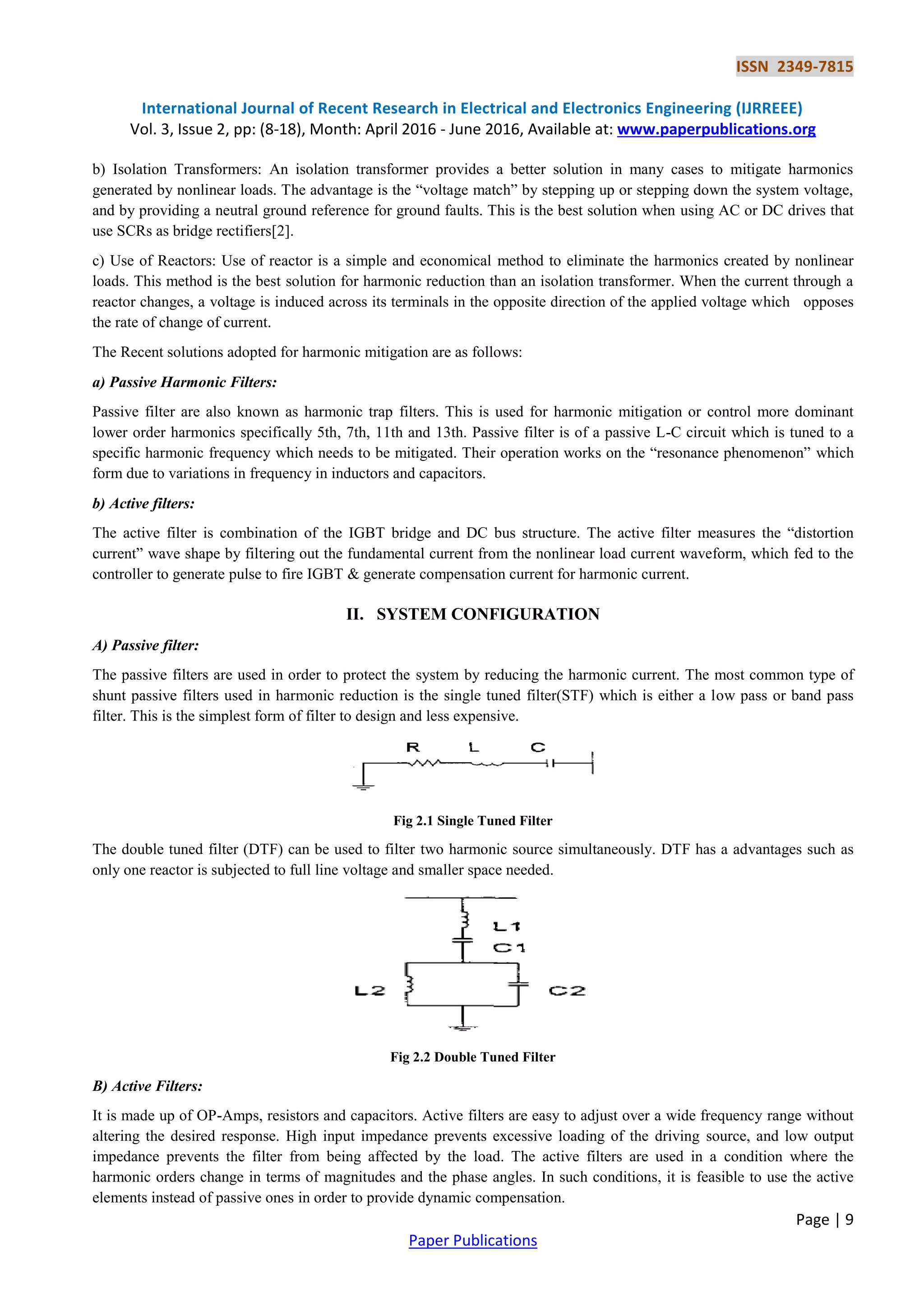 The Harmonic Mitigation in Induction Furnace Using Hybrid Filter | PDF