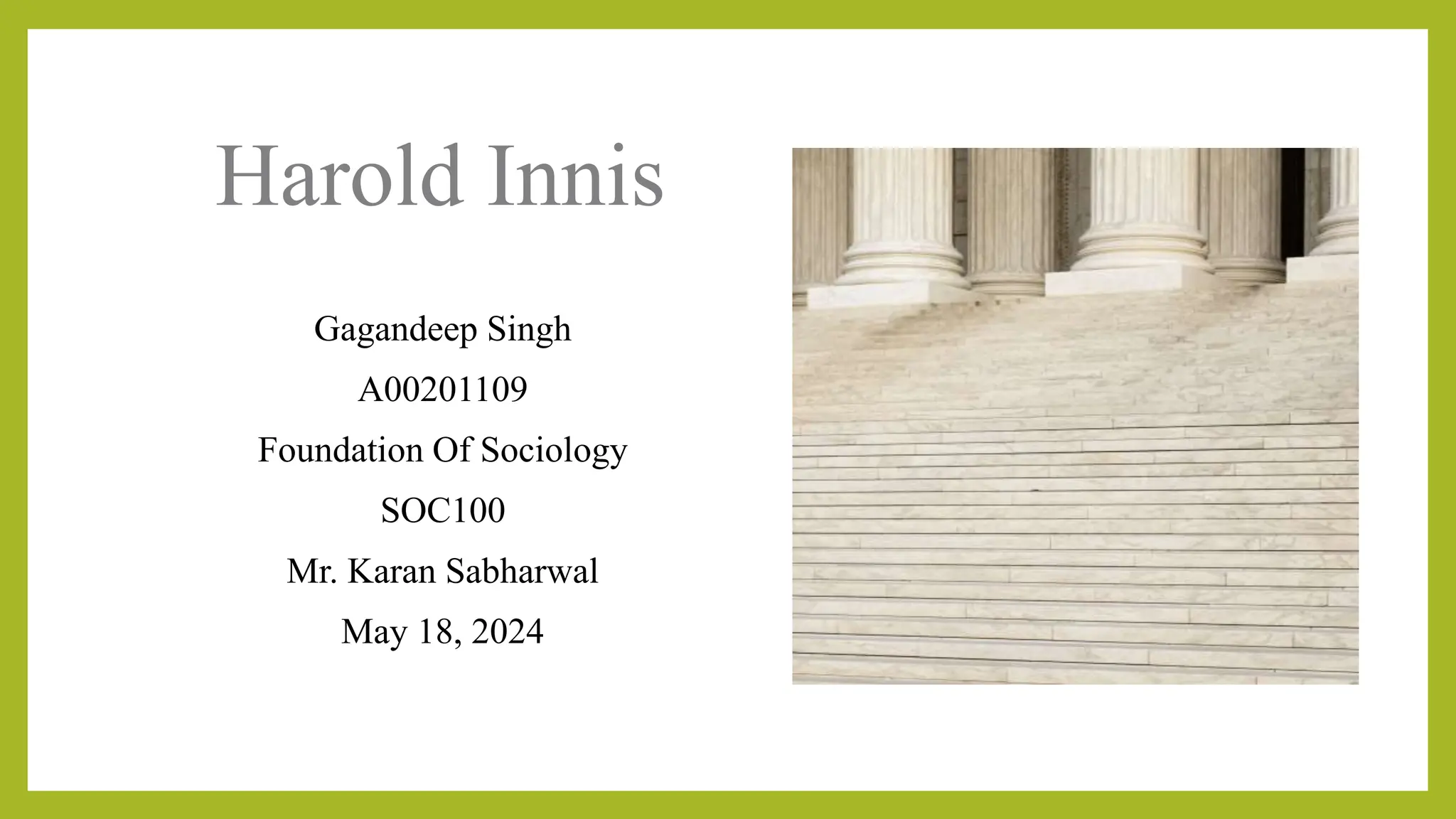 The Harold Innis.pptx About His background, education, achievement | PPT