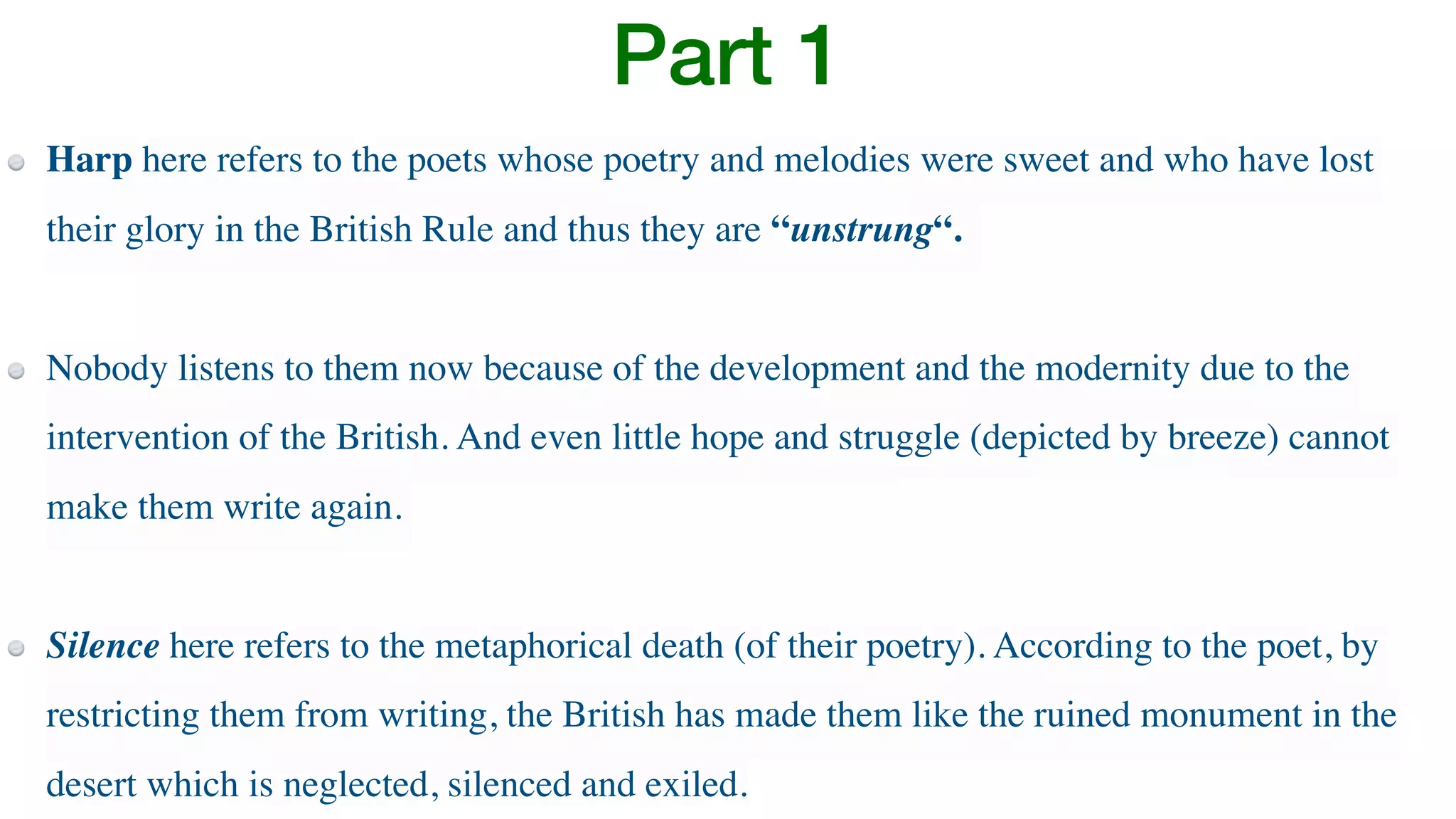 The harp of India Summary and Analysis | PDF